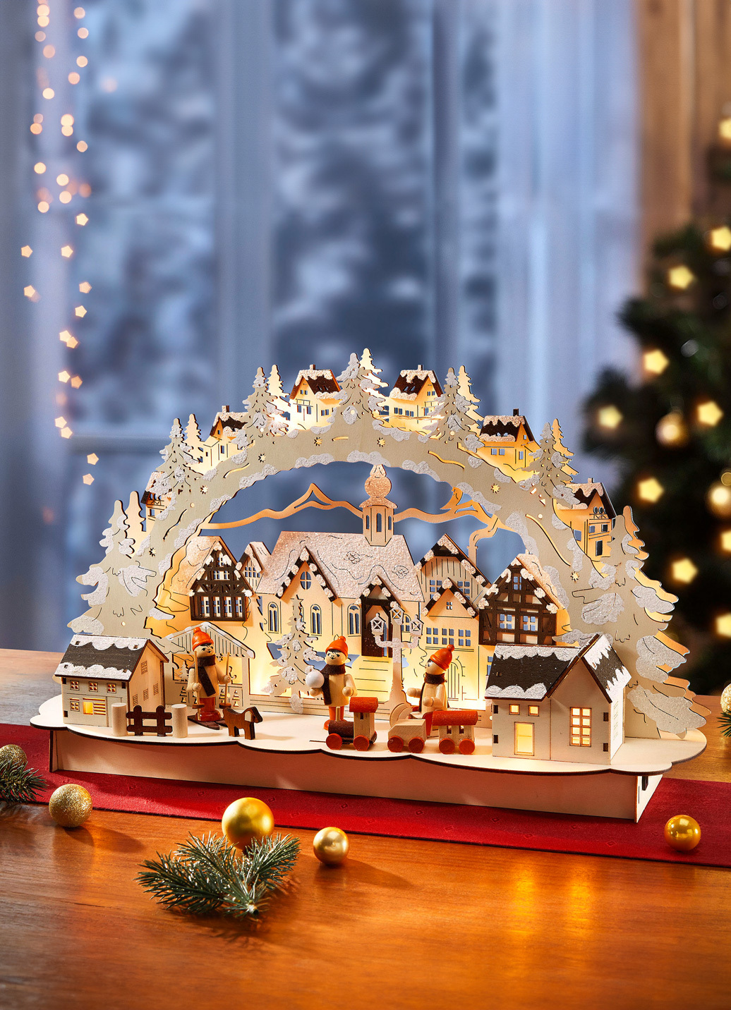 Schwibbogen mit LED-Beleuchtung | KLiNGEL